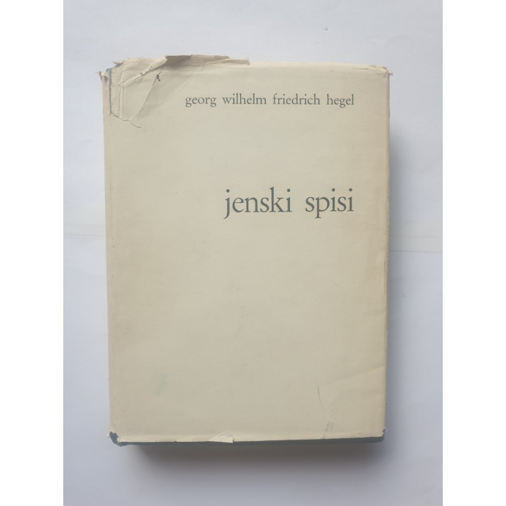 Jenski spisi - Georg Wilhelm Friedrich Hegel